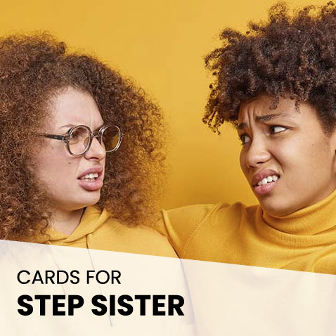Personalised Birthday Cards for Step sister– HeyChimp