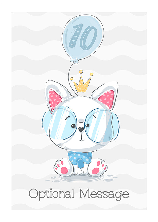 Cat 10th Birthday Card for Girls– HeyChimp