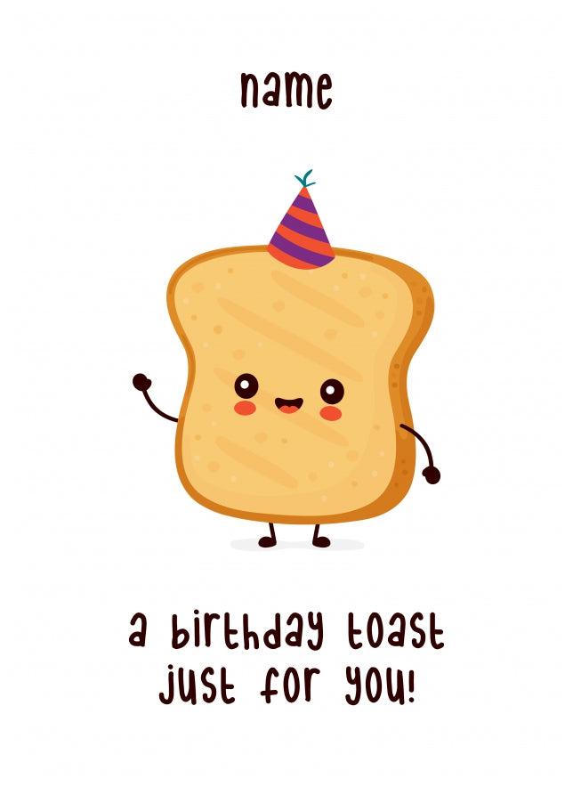 Personalised Birthday Card - A Toast Just for You– HeyChimp