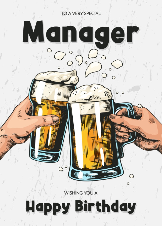 Manager Birthday Card for an Adult Bro on His 18th 20th 30th Birthday ...