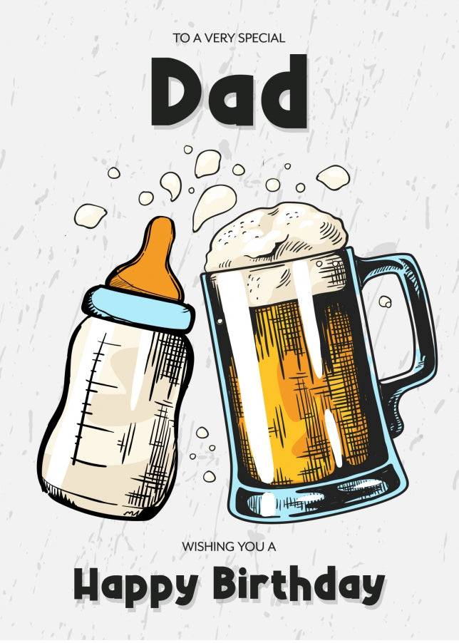 Birthday Card for Dad from Baby on his Birthday– HeyChimp