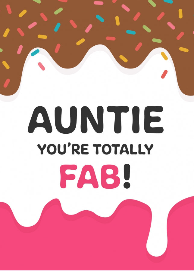 Fab Auntie Birthday Card for Your Special Auntie– HeyChimp