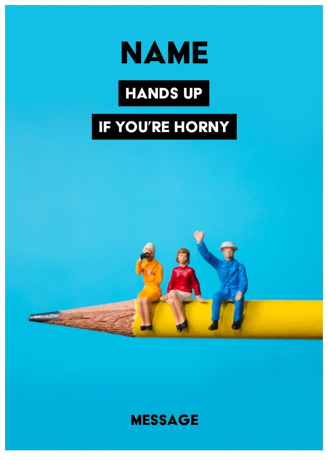 Personalised Hands Up Card– HeyChimp