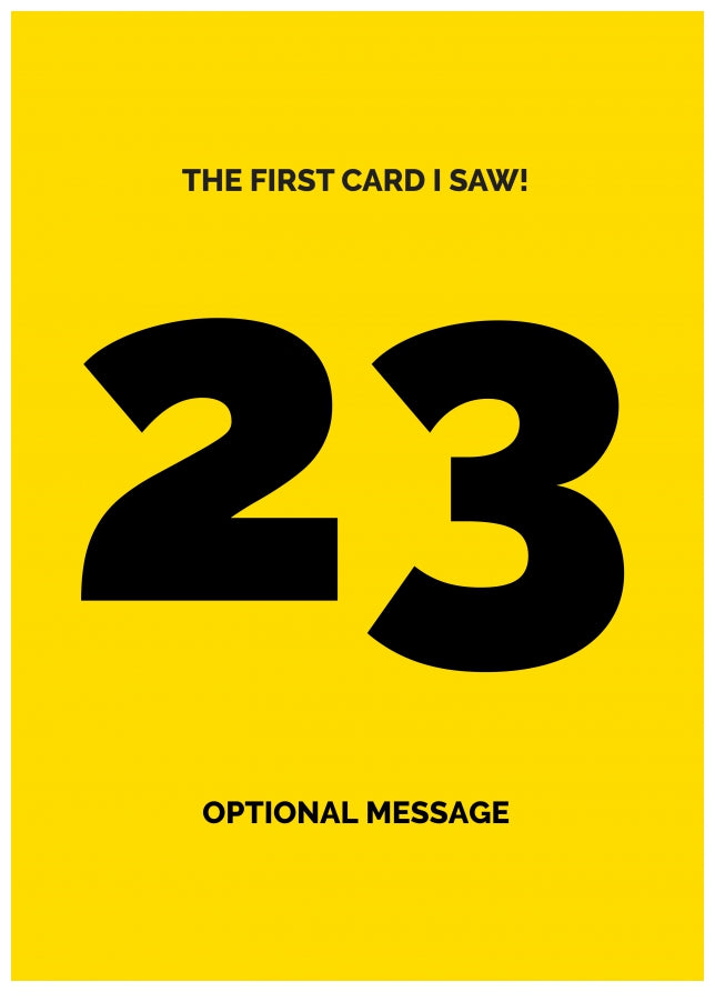 Happy 23rd Birthday Card - First Card I Saw!– HeyChimp