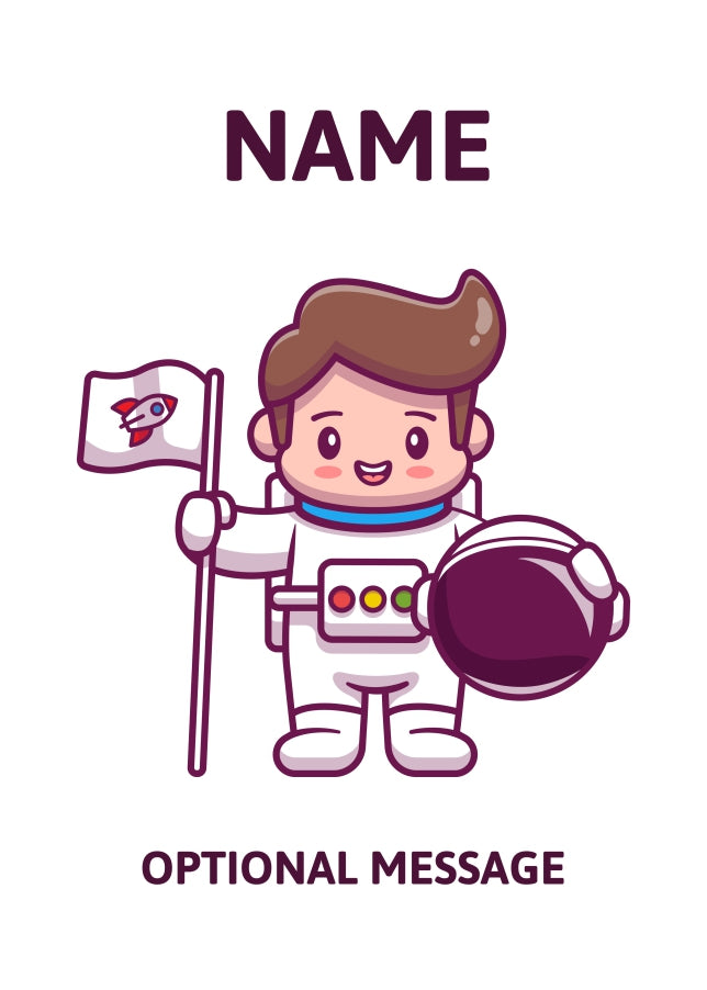 Astronaut Greetings Card– HeyChimp