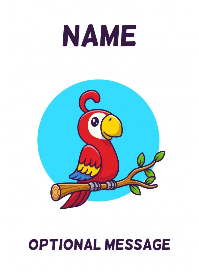 Parrot Greetings Card– HeyChimp