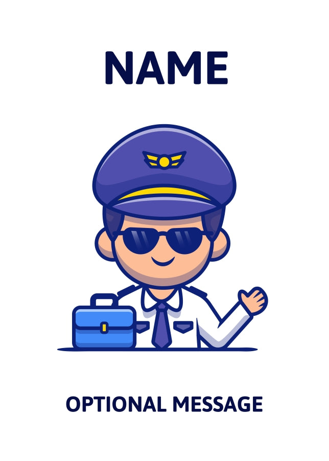 Pilot Greetings Card– HeyChimp