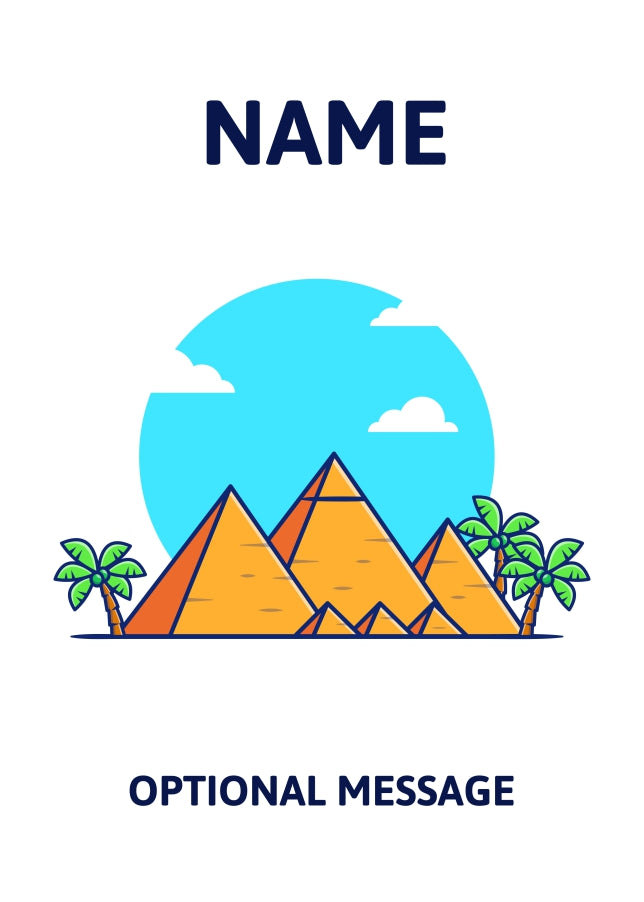 Pyramids Greetings Card– HeyChimp