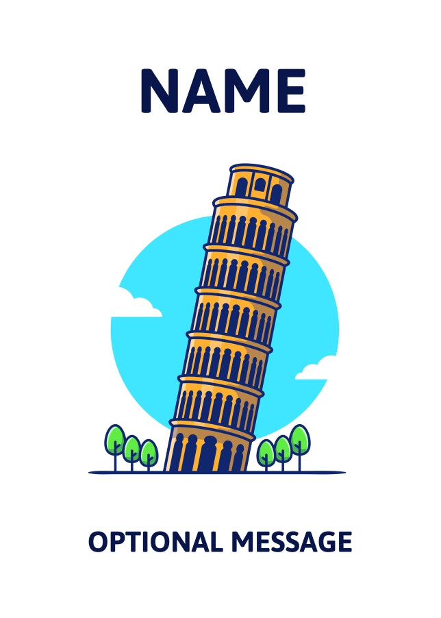 Tower of Pisa Greetings Card– HeyChimp