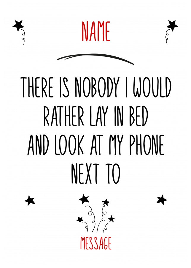 Personalised Lay in bed Card– HeyChimp