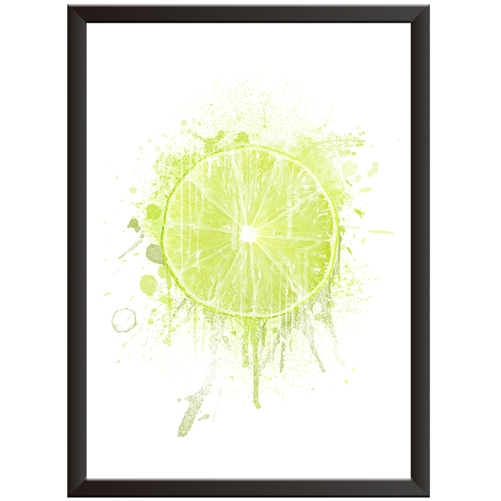 Fruit Lime Wall Art - Vibrant Green Print– HeyChimp