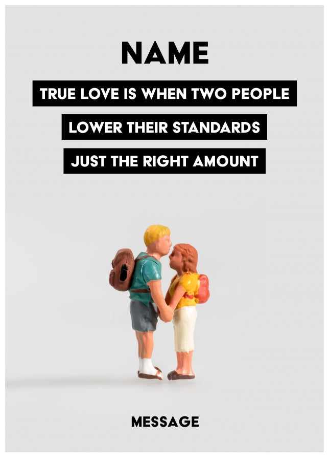 Personalised Lowering Standards Card– HeyChimp