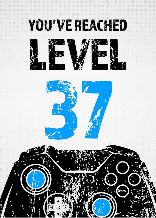 Gamer 37th Birthday Card for Men - Level 37 - Son Grandson Nephew– HeyChimp