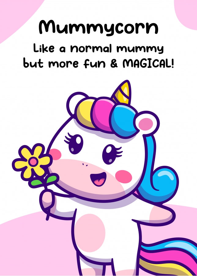 Mummy Birthday Cards from Daughter - Mummycorn Bday Card– HeyChimp