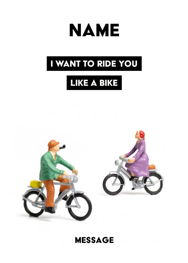 Personalised Ride Like A Bike Card– HeyChimp