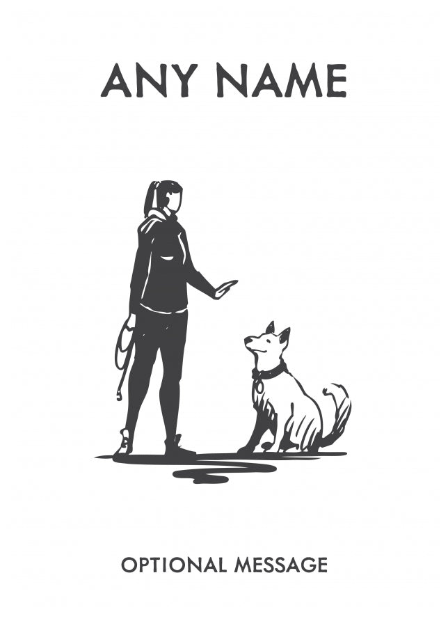 Dog Trainer Greetings Card– HeyChimp