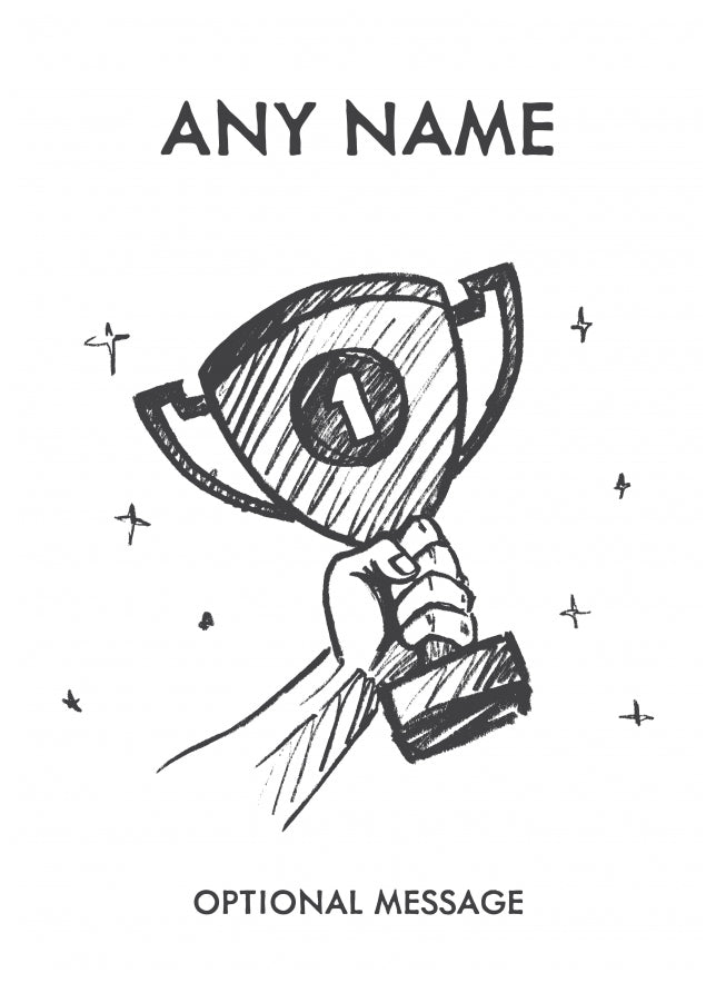Personalised Congratulations Cards - Winners Trophy– HeyChimp