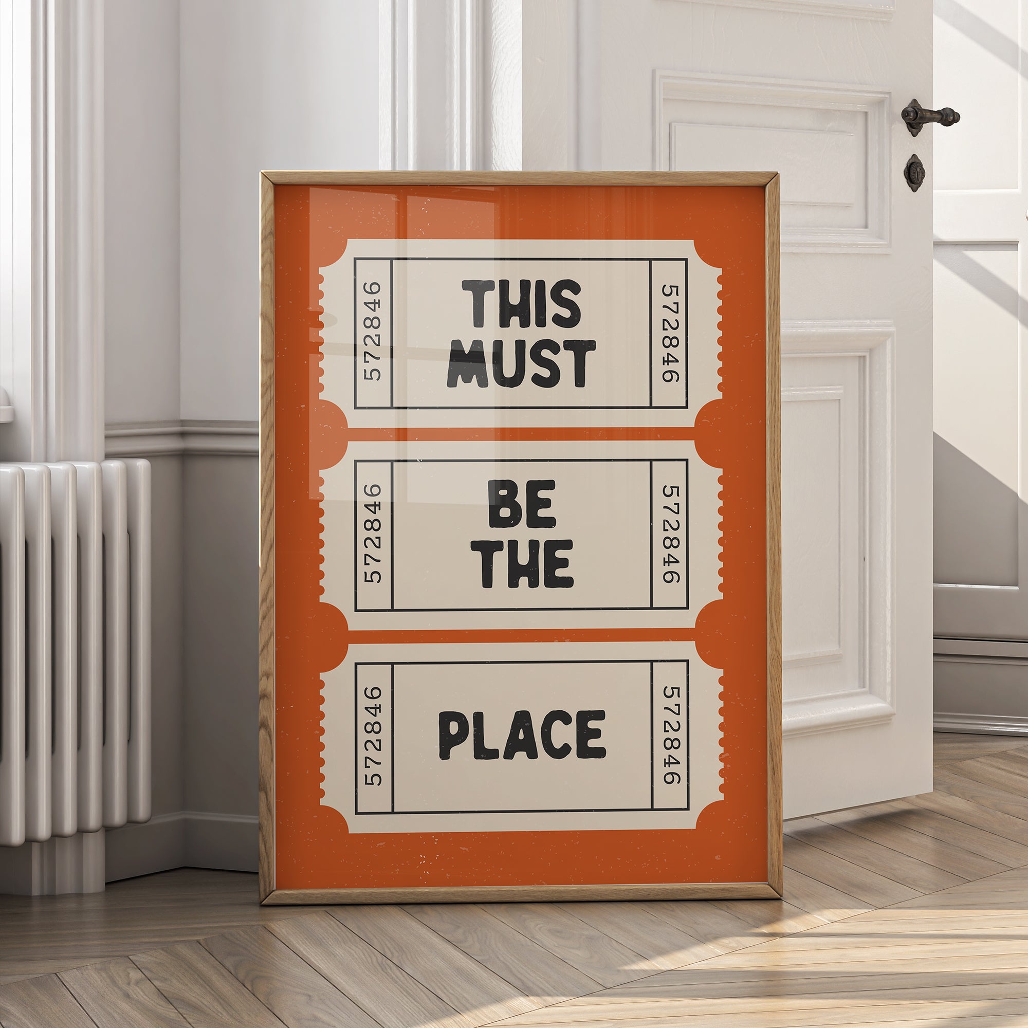 This Must Be the Place Print - Retro Ticket - Digital Download– HeyChimp