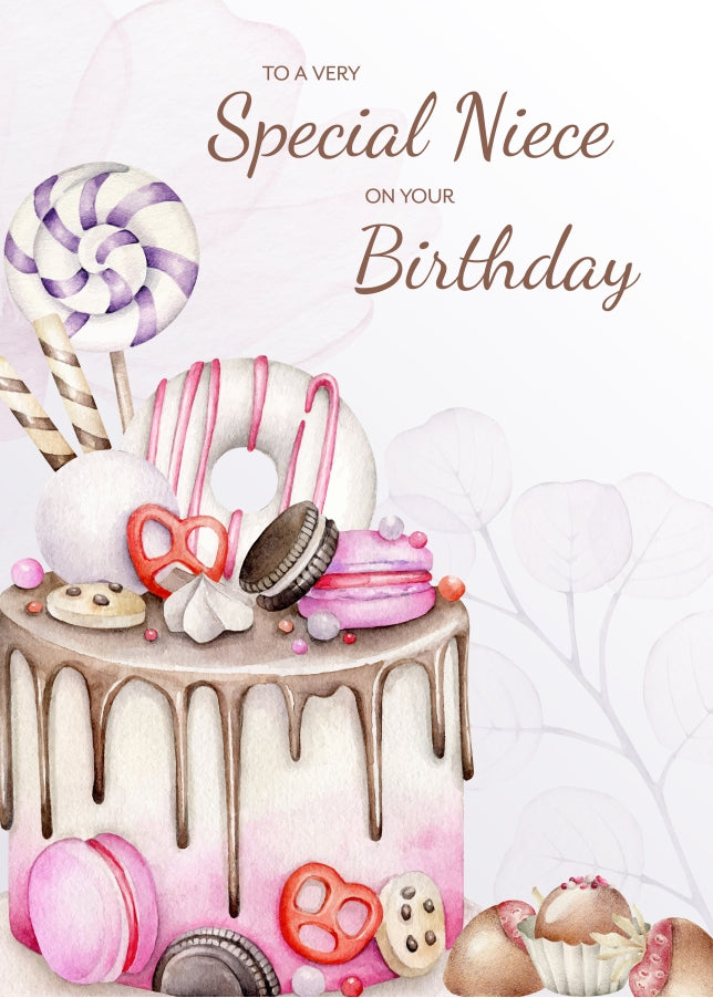 Nice Birthday Card for Niece Adult Cards for 16th 18th 21st 30th 40th ...