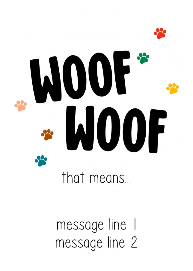 Dog Owner Birthday Card from Dog to Dad / Mum– HeyChimp