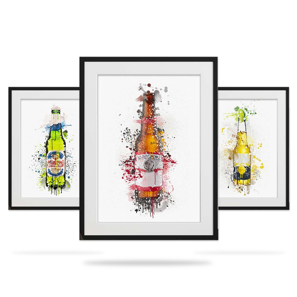 The Beer Bottle Collection - Set of Wall Art Prints– HeyChimp