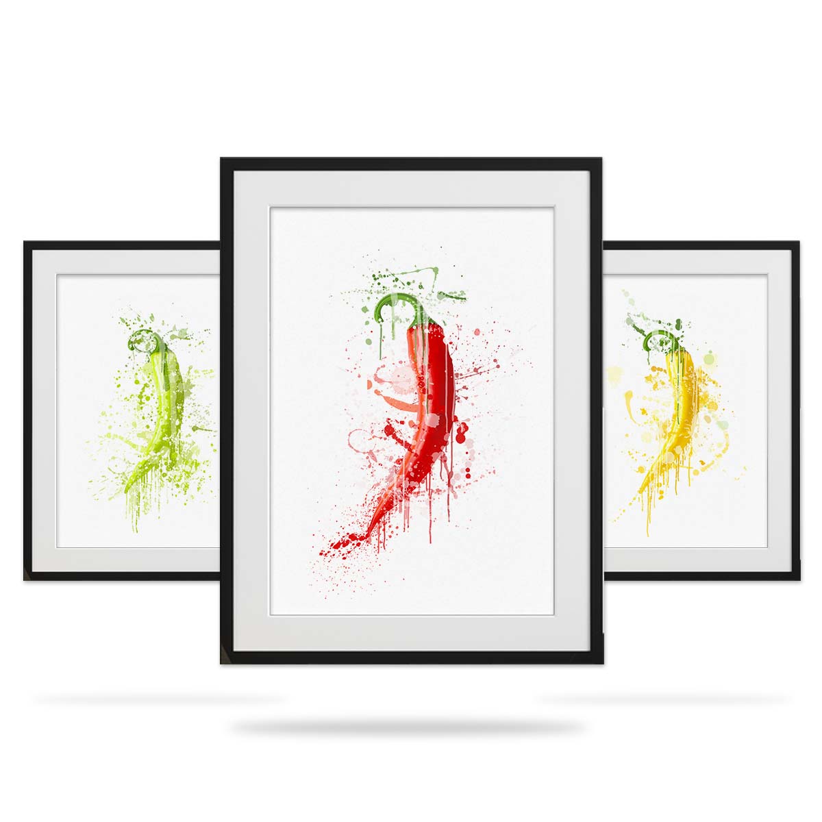 The Chilli Collection - Set of Wall Art Prints– HeyChimp
