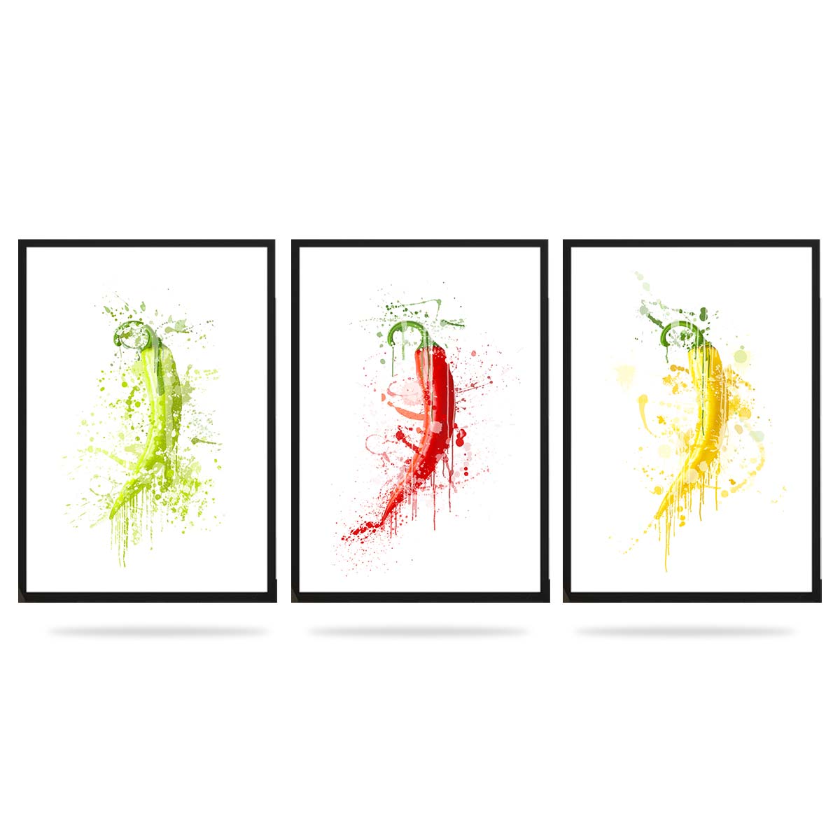 The Chilli Collection - Set of Wall Art Prints– HeyChimp